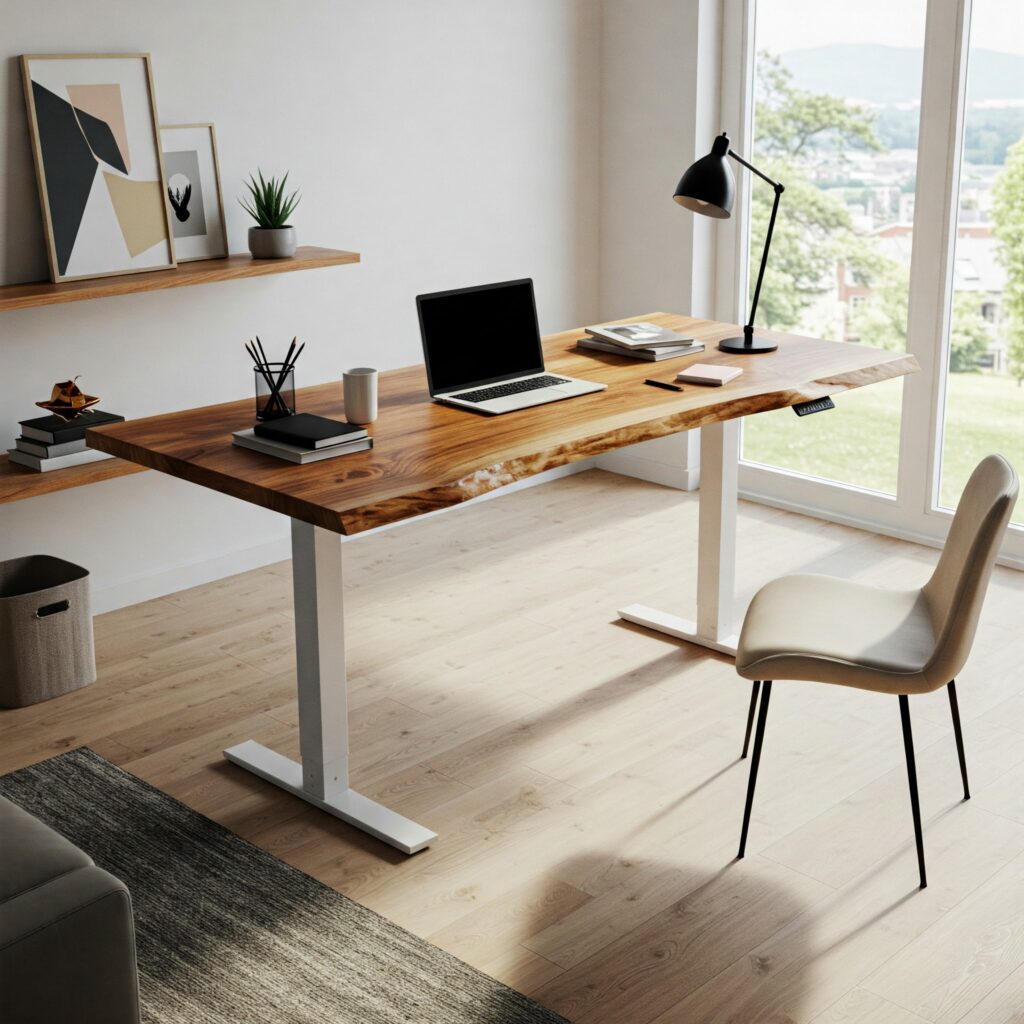 Live Edge Standing Desk: 7 Best Natural Wood Options for Your Workspace ...