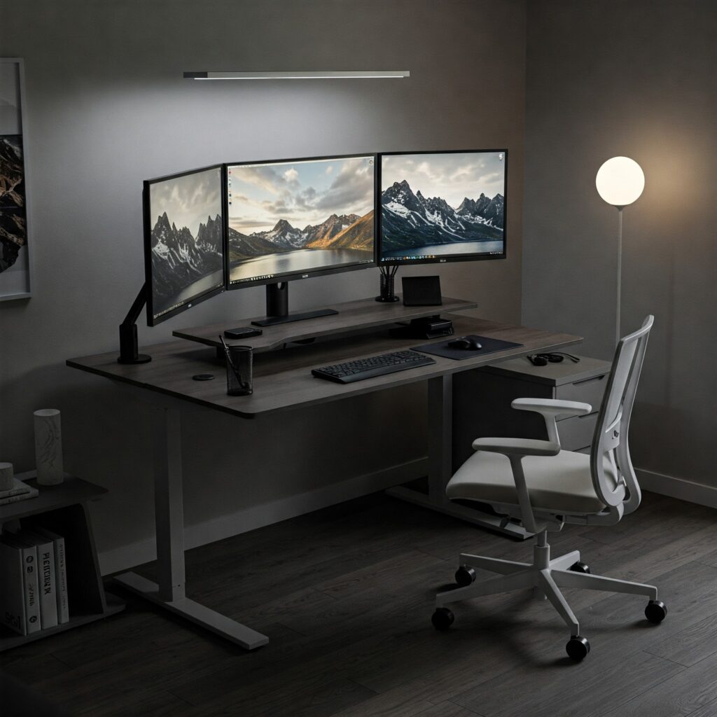 7 Best 3 Monitor Standing Desk Options for Ultimate Productivity in ...