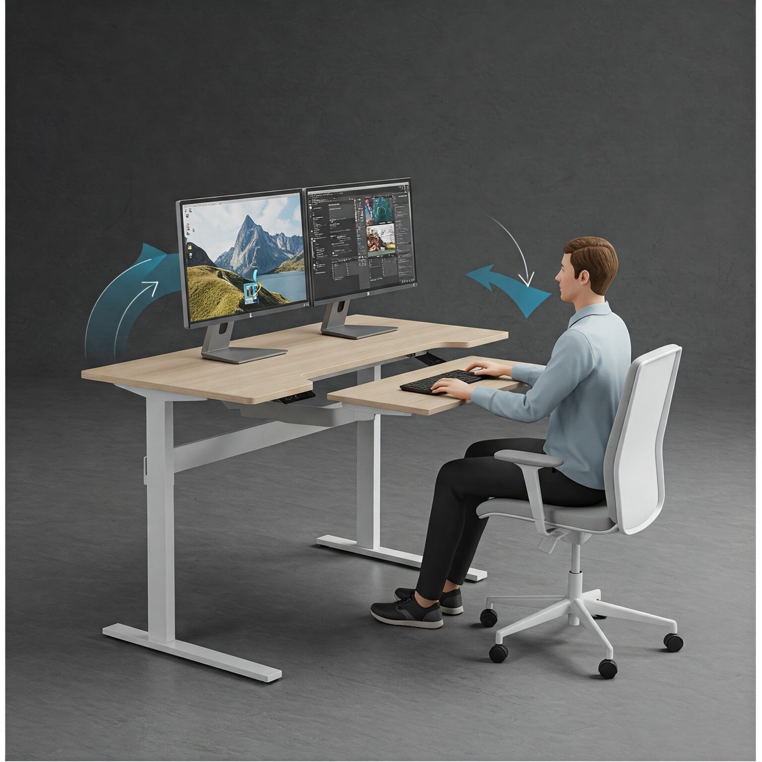 10 Best Dual Monitor Standing Desk Solutions For Productivity Champions ...