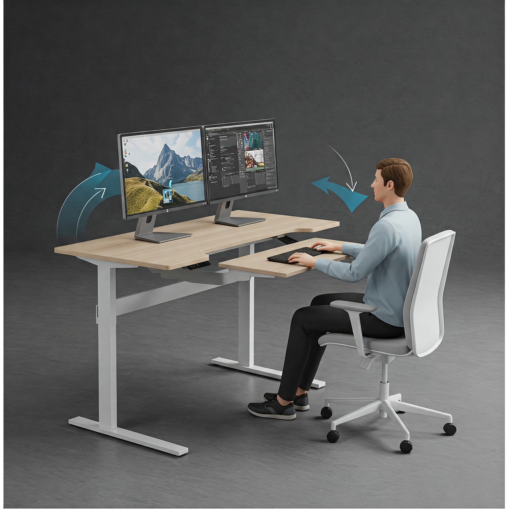 10 Best Dual Monitor Standing Desk Solutions For Productivity Champions ...